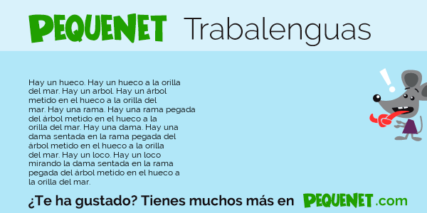 Trabalenguas con la letra R en PequeNet